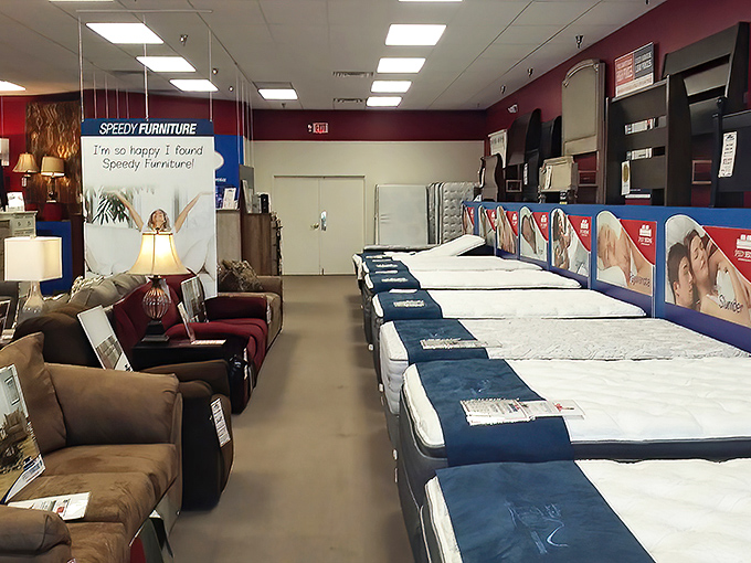 The mattress showroom: where dreams of better sleep meet the reality of actually affordable prices. Your back will write thank-you notes.