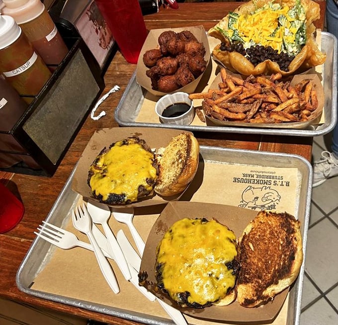 When a burger and barbecue have a beautiful baby, this is what you get. Cheese melting like your willpower in the face of temptation.