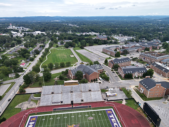 Tennessee Tech University's campus anchors Cookeville with educational opportunities and cultural events at prices that won't require student loans.