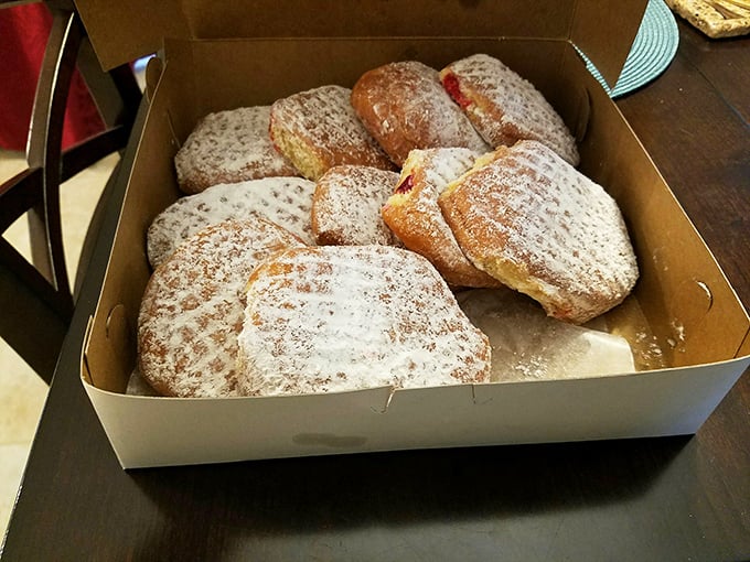Poetry in pastry form. These powdered-sugar dusted pillows aren't just donuts&mdash;they're time machines to the simple joys of childhood breakfast tables.