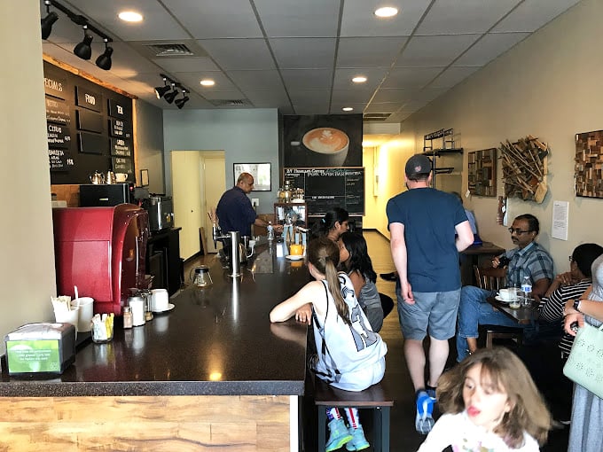 Community in cups: where locals gather for Virginia's finest brew. The bustling caf&eacute; proves great coffee creates its own gravity.