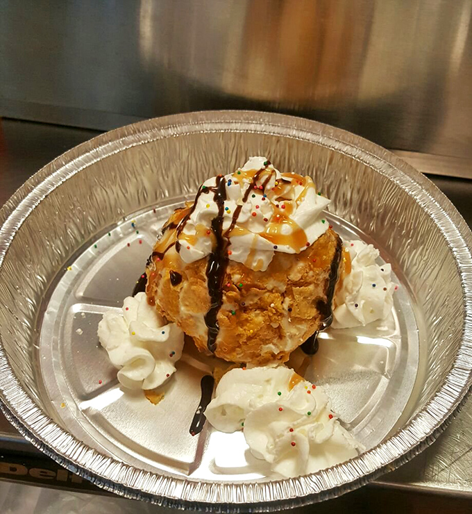 Fried ice cream &ndash; dessert's greatest magic trick. Hot, cold, crunchy, and creamy all in one impossible, delightful bite.