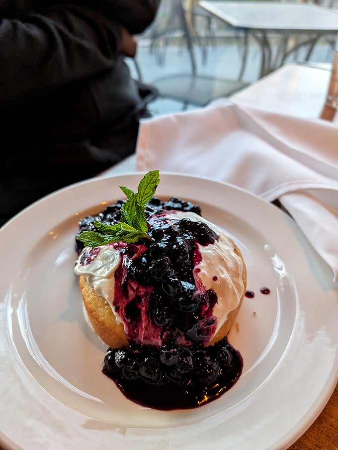 A berry-crowned dessert that proves the best finale isn't always chocolate&mdash;tart berries cascade over cream in a sweet-tart symphony.