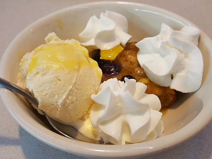 Cobbler and ice cream: the dessert equivalent of a favorite old song that still makes you smile every single time you hear it.