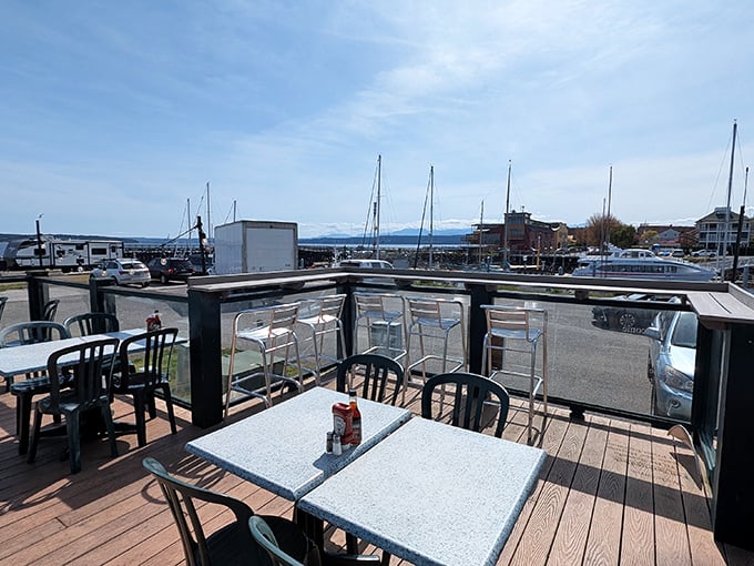 Nothing enhances harbor-fresh seafood like actual harbor views, preferably enjoyed with a gentle breeze carrying the scent of saltwater and possibility.