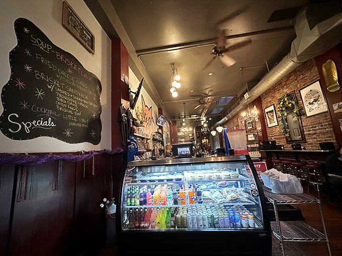 The front counter's chalkboard specials and colorful drink case&mdash;first stops on a journey that ends with loosened belts and happy sighs.