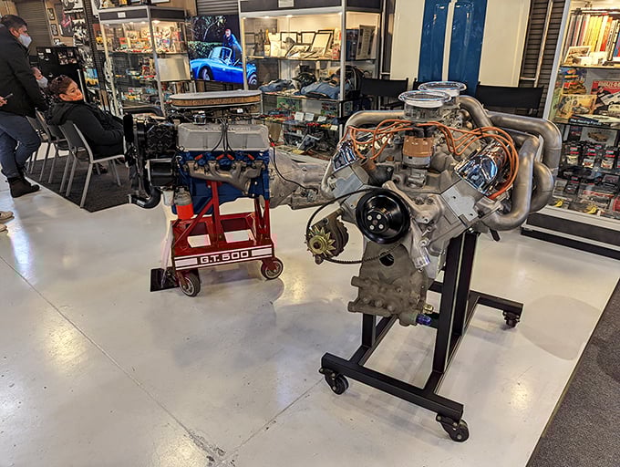 Engineering artistry on display &ndash; this GT500 powerplant isn't just an engine; it's a symphony conductor for eight angry cylinders.