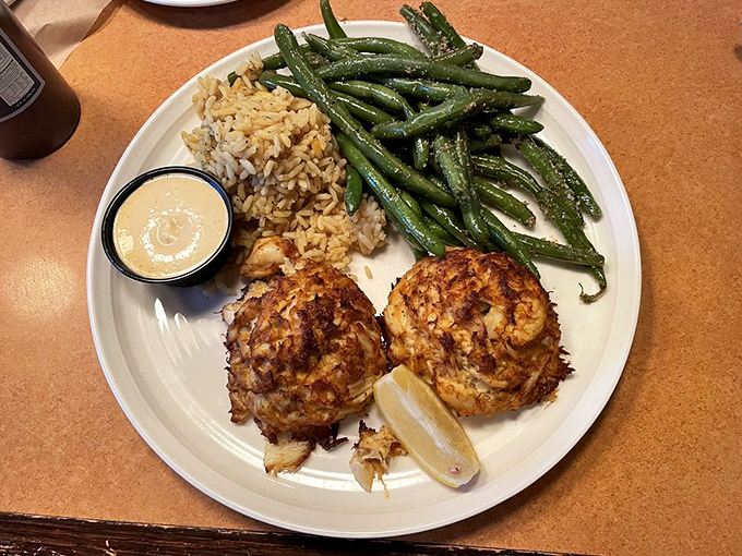 These crab cakes are what Maryland dreams about at night&mdash;golden, plump, and barely containing their jumbo lump treasures. No fillers, all thriller.