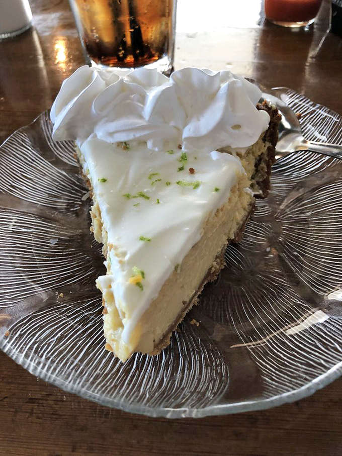 Key lime pie so authentic it should come with its own passport&mdash;tart, sweet, and topped with enough whipped cream to make your cardiologist wince.