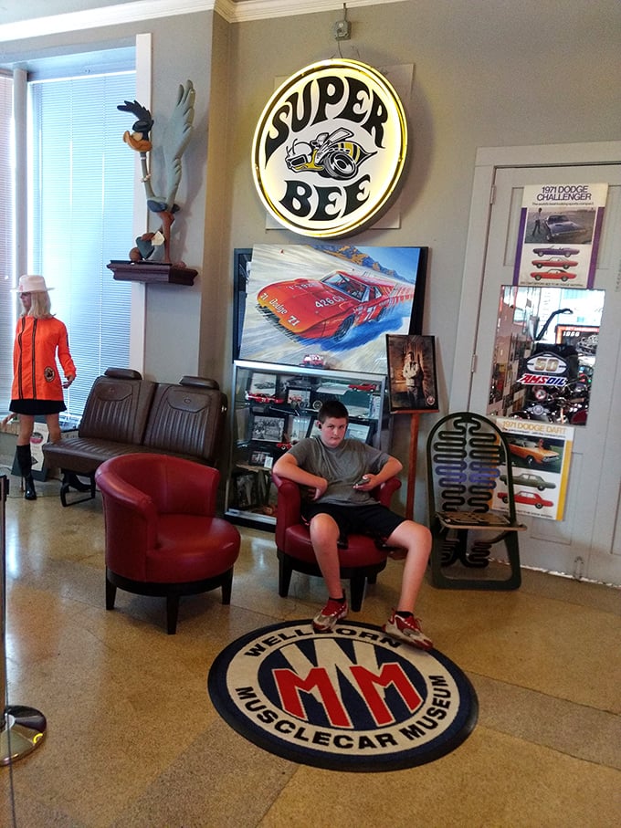 The welcoming lobby area sets the perfect tone for an automotive adventure that'll leave you planning your return visit.