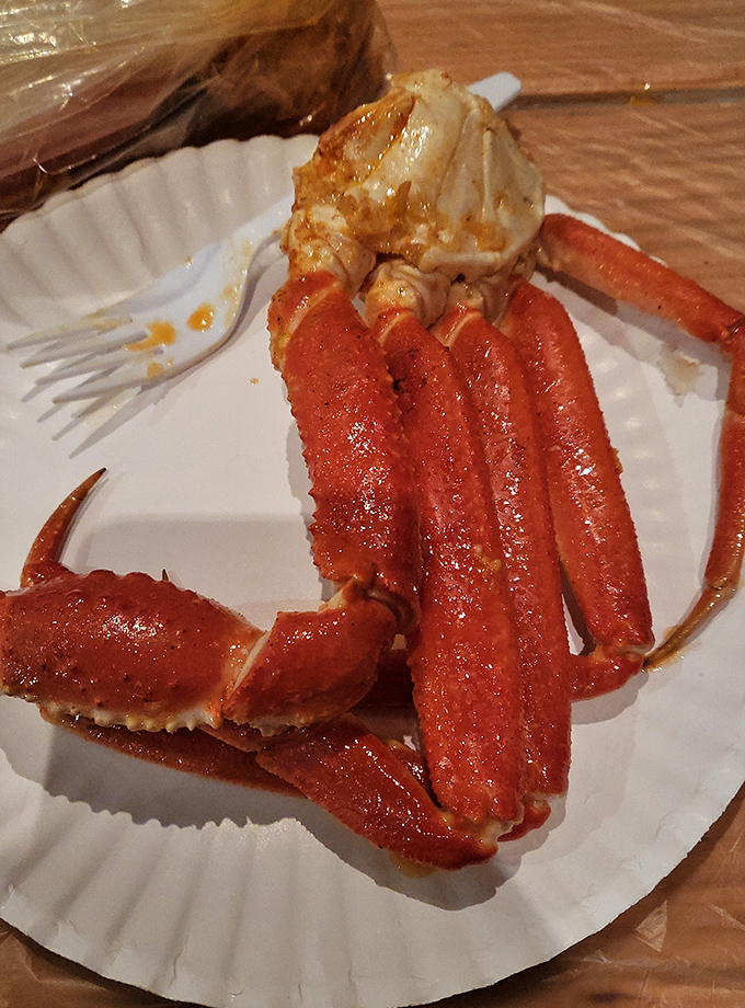 This snow crab leg isn't just food&mdash;it's a trophy of deliciousness. Crack, dip, savor, repeat&mdash;the universal ritual of seafood lovers everywhere.