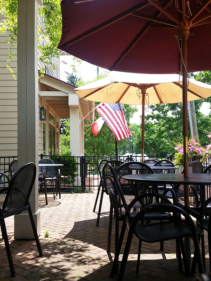 The outdoor patio&mdash;where summer afternoons stretch like lazy cats and "just one more coffee" becomes your new life philosophy.
