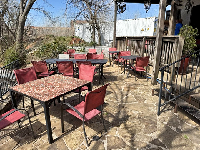 "Best Patio in Oklahoma" isn't just a slogan&mdash;it's where summer memories are made. Those red chairs have supported countless happy diners.