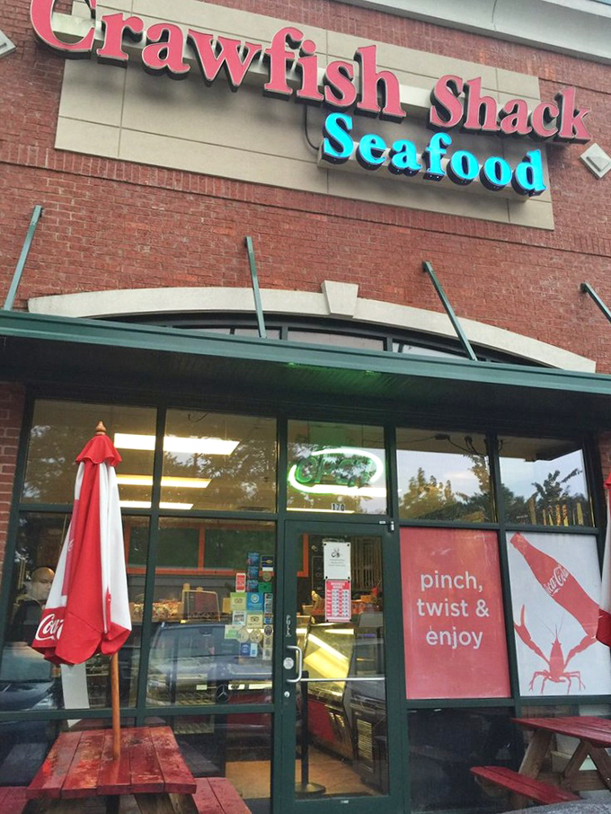 "Pinch, twist & enjoy" isn't just signage&mdash;it's a life philosophy that applies equally well to crawfish and those moments when you can't believe your dining luck.