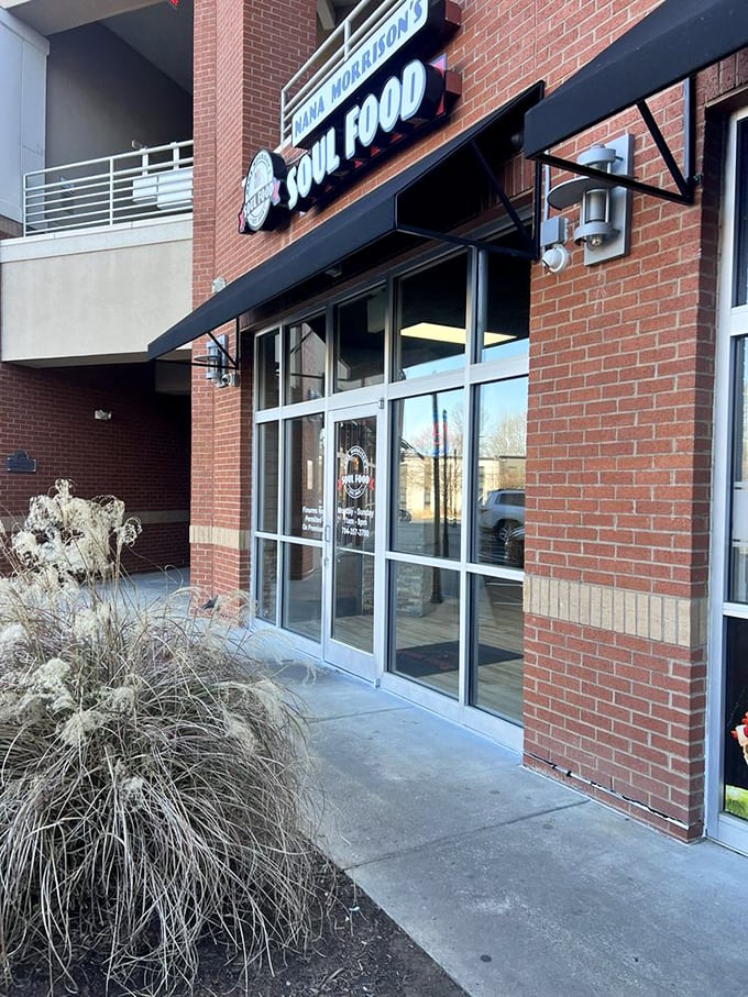 Even from the outside, you can sense the magic happening within these brick walls. The black awning promises shelter for hungry souls.