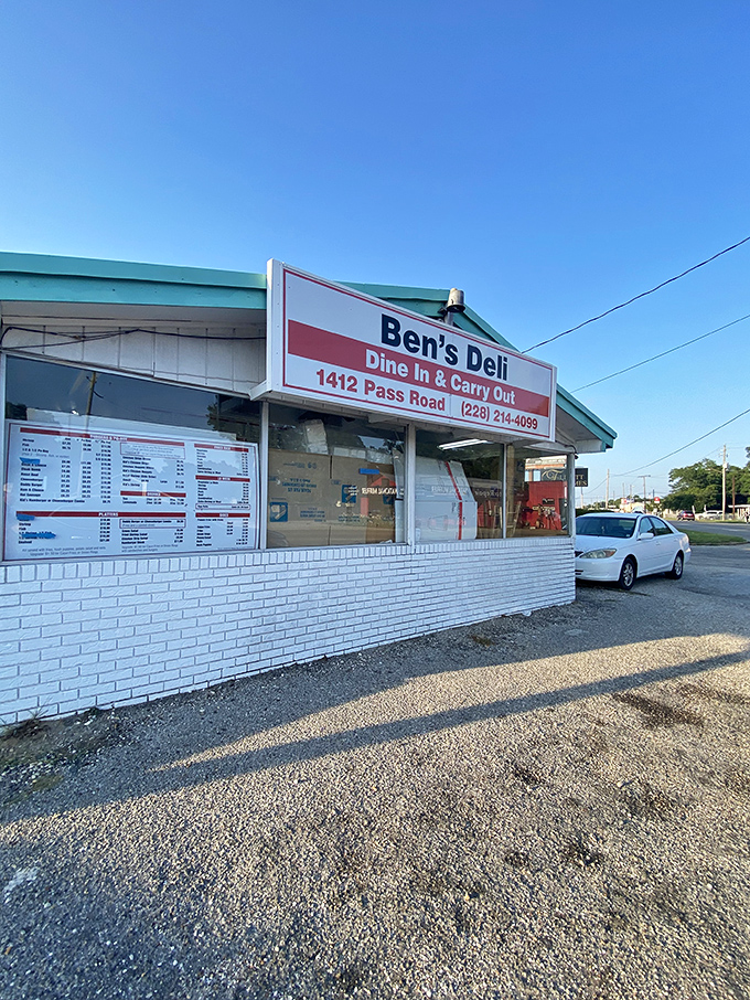 Ben's Deli on Pass Road&mdash;where the sign promises "Dine In & Carry Out" but locals know it really means "Life-Changing Food Served Here."