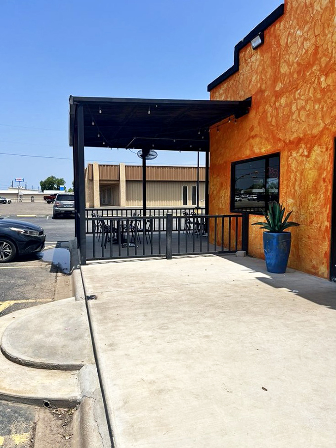 The patio offers a breath of fresh air and the promise of dining al fresco under that vast Texas sky&mdash;just add margaritas and good company.