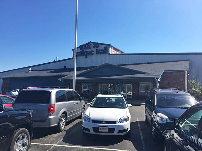 The parking lot&mdash;final resting place of good intentions to "just browse for a few minutes" before emerging three hours later with unexpected treasures.