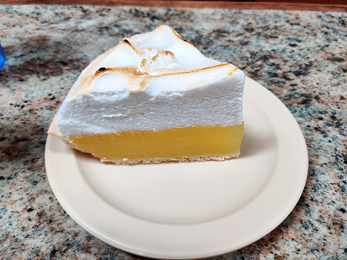 Lemon meringue pie with a cloud of toasted meringue that defies gravity. The perfect sweet-tart finale to a meal that already has you planning your return visit.