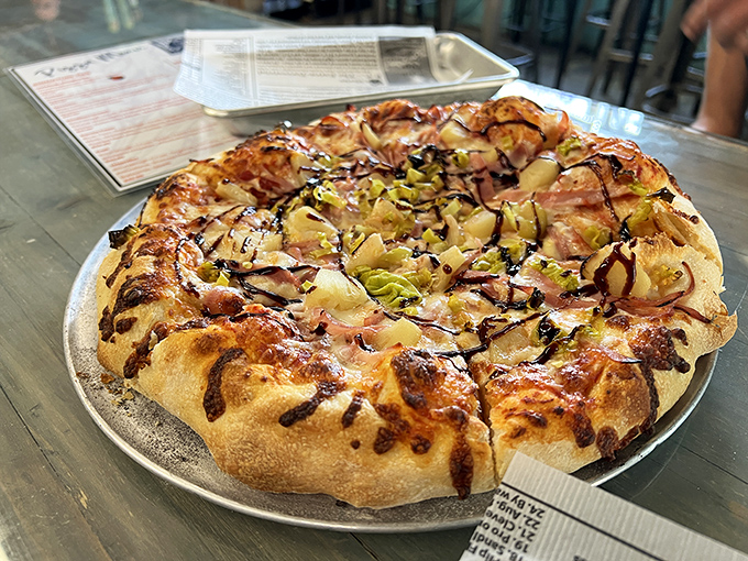 Plot twist! They make pizza too&mdash;because sometimes you need something savory before returning to the sweet embrace of their legendary donuts.