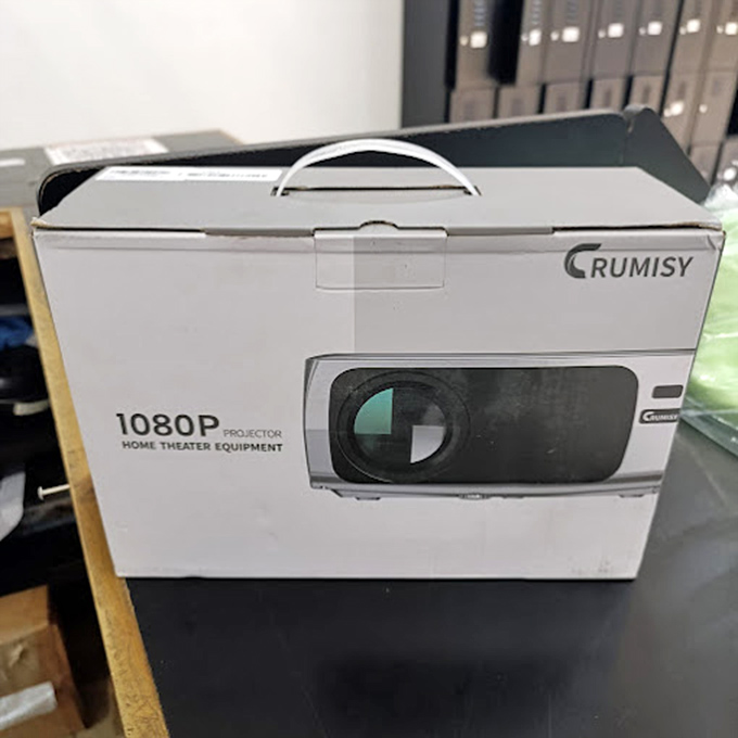 Home theater dreams in a box. This projector brings big-screen magic to any wall &ndash; popcorn and movie opinions not included!