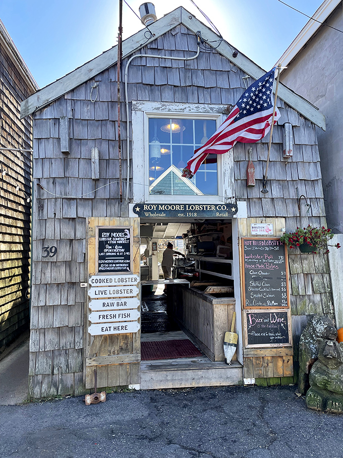 Roy Moore Lobster Company hasn't changed its weathered shingles or straightforward approach since 1918 &ndash; why mess with lobster perfection?