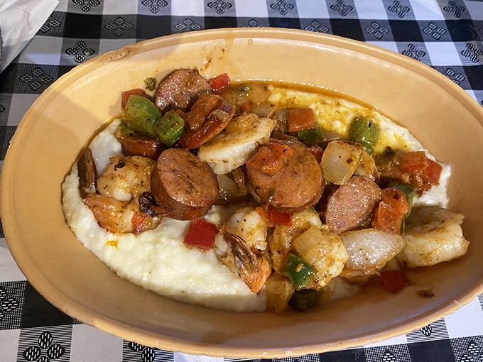 Shrimp and grits: the dish that makes you understand why Southerners are so darn happy in the morning. A bowl of comfort with a kick.
