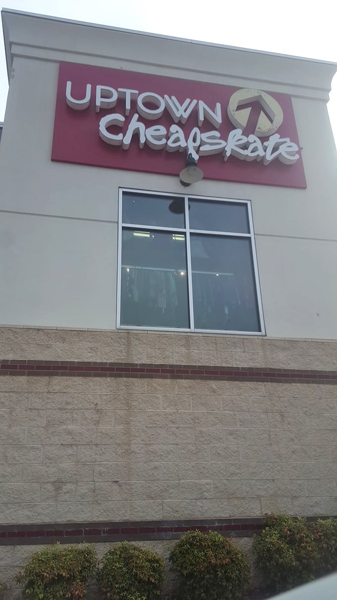 The iconic signage serves as a beacon for savvy shoppers, promising fashion treasures without the luxury price tag.