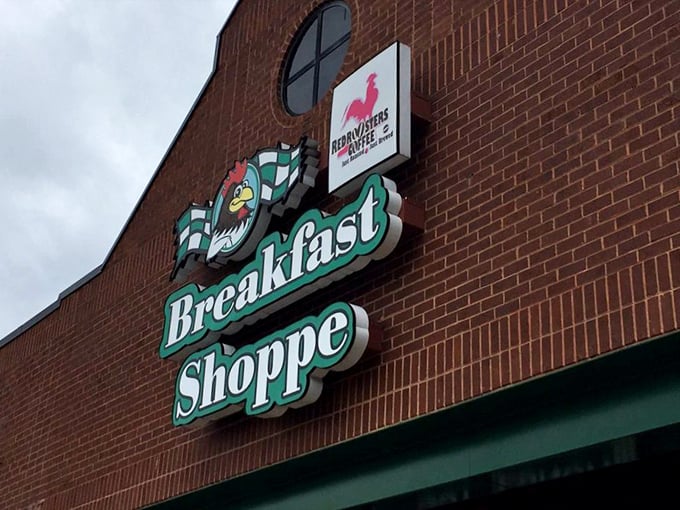 More than just a sign&mdash;it's a beacon of breakfast hope. The checkered flag logo signals you've reached the finish line in your quest for morning perfection.