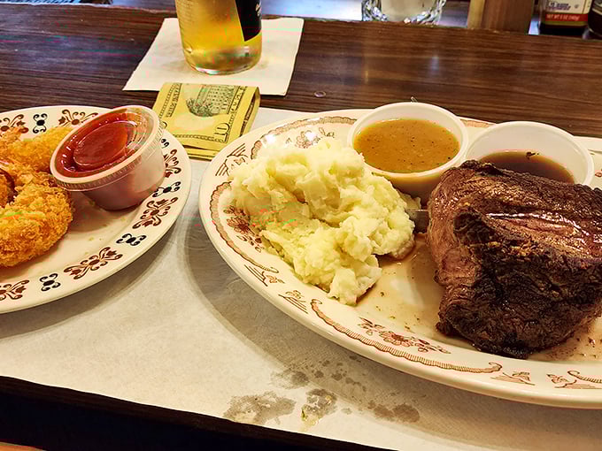 When you're not in a fish mood, this steak steps up to the plate with all the confidence of a Midwest heavyweight.