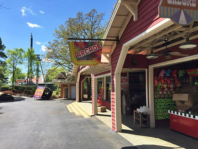 The arcade beckons with neon promises of tickets and prizes, where a hundred dollars might just win you a stuffed animal worth almost ten.