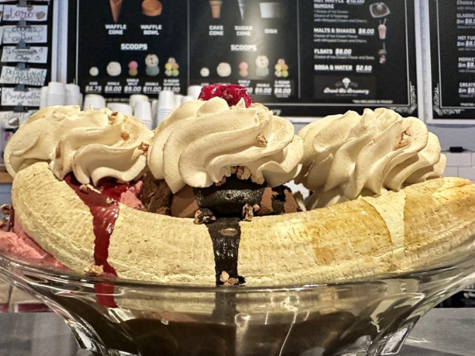 The banana split &ndash; dessert's answer to the three-act play. A perfect trilogy of flavors that deserves a standing ovation.