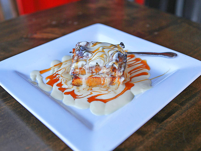 Bread pudding finale that transforms simple ingredients into dessert magic worthy of standing ovations and return visits.