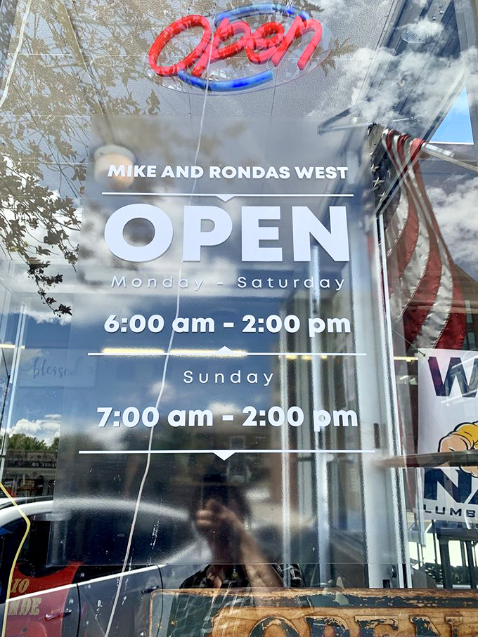 These business hours aren't just a schedule&mdash;they're a promise. When those doors are open, good food and conversation are guaranteed.