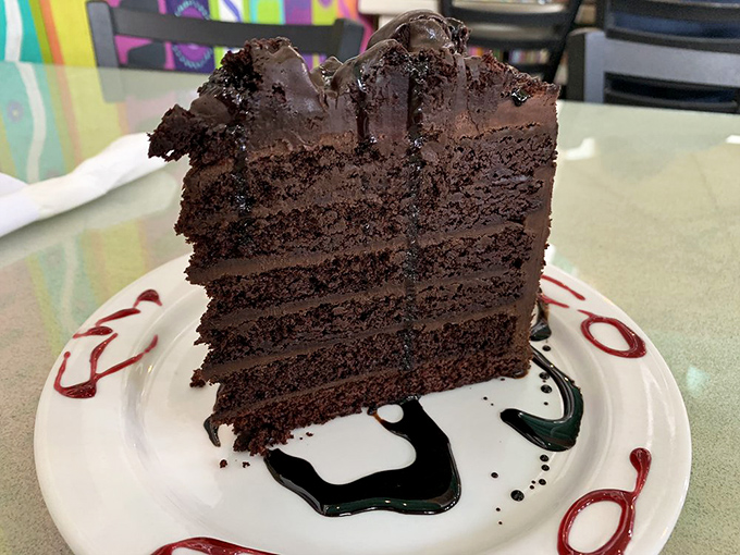 This isn't just chocolate cake&mdash;it's five layers of deeply committed relationship material that won't ask why you're eating your feelings today.