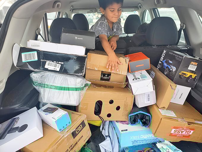The car packed with treasures tells the ultimate Retail Rebel success story. This young bargain hunter is learning early that patience and persistence pay off.