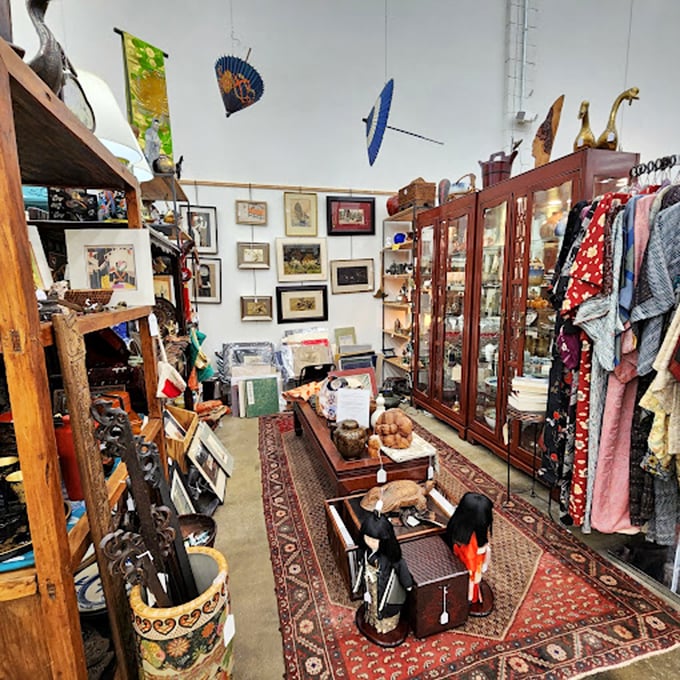 This booth feels like stepping into your eccentric great-aunt's closet &ndash; if your great-aunt had impeccable taste and collected fascinating oddities.