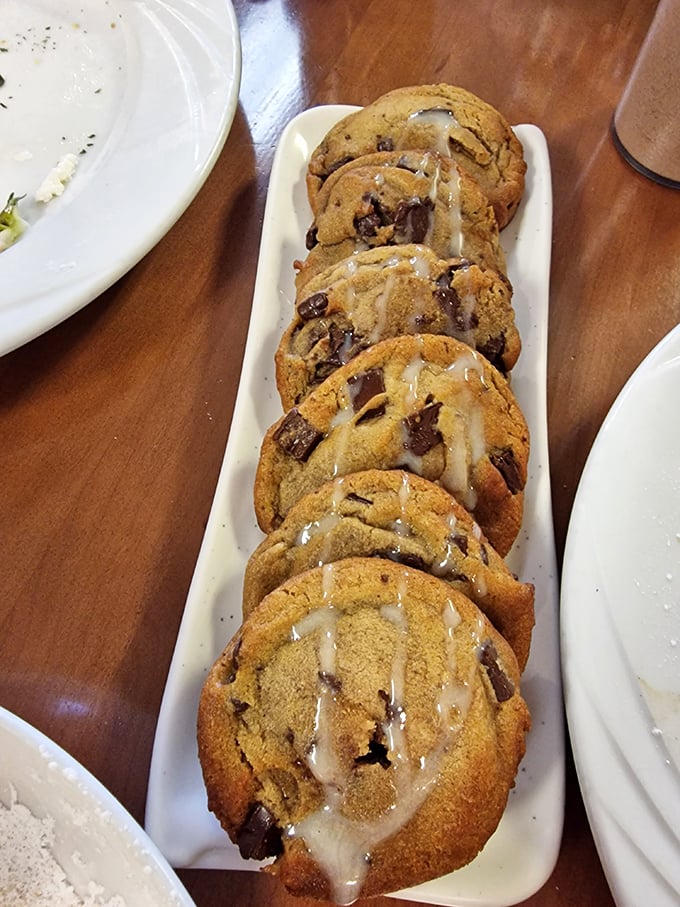 These chocolate chip cookies aren't just dessert; they're the final argument in favor of saving room, no matter how full you think you are.