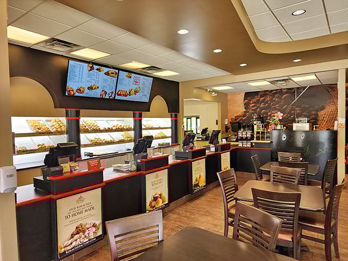 Where the magic happens. Behind this counter, ordinary ingredients transform into extraordinary hand-held happiness.