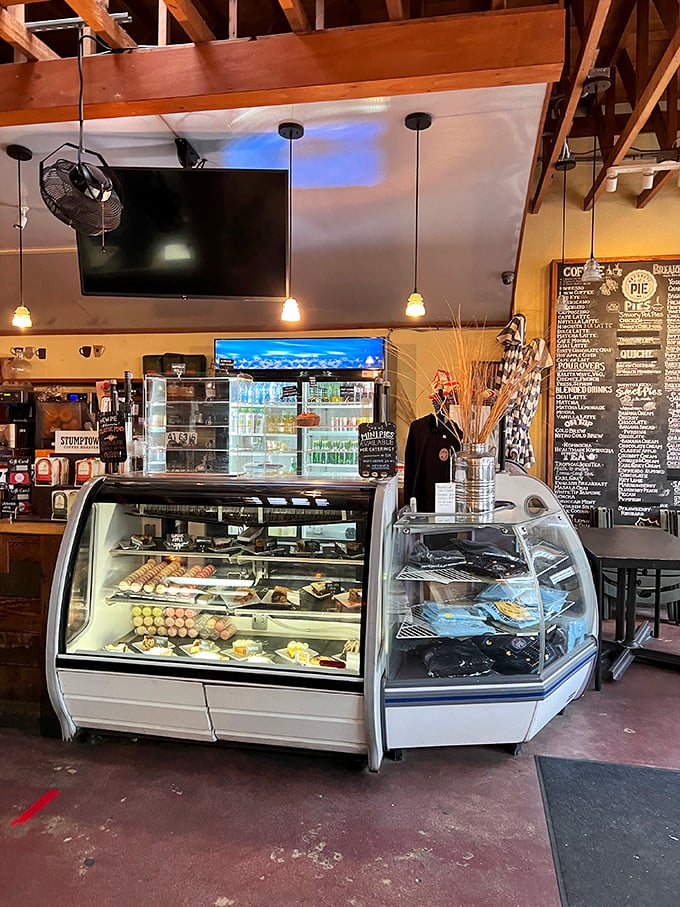 The display case&mdash;the true altar of worship at Republic of Pie&mdash;where pastry dreams are displayed before they become delicious realities.