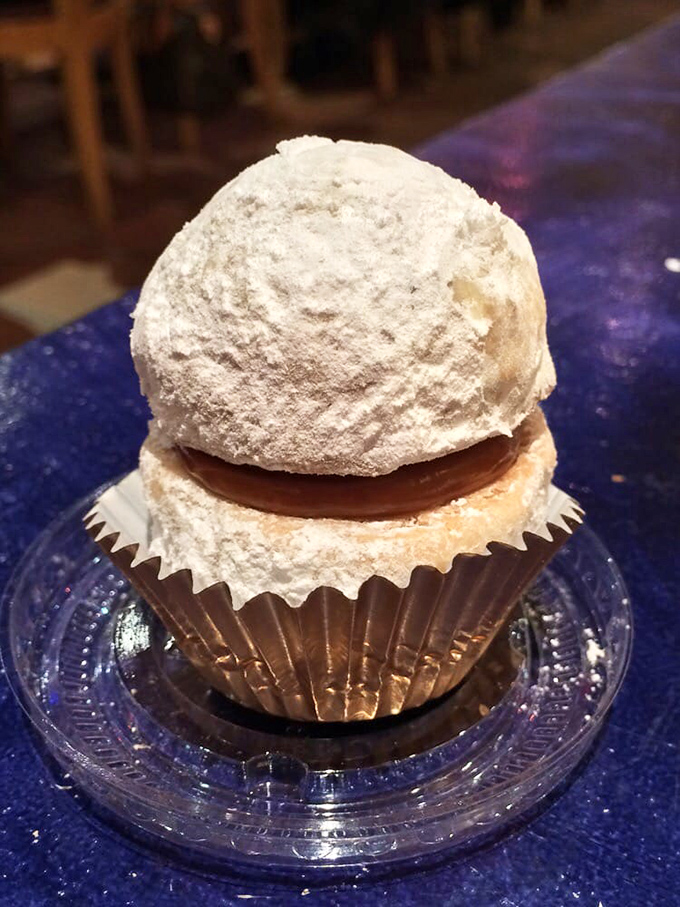 This isn't just dessert&mdash;it's the sweet finale to a perfect meal. That powdered sugar isn't decoration; it's the closing curtain on a spectacular show.
