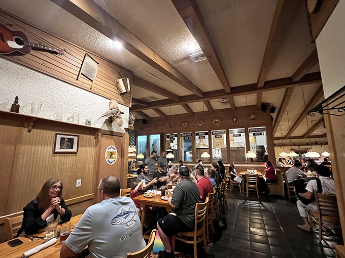 Where strangers become friends over schnitzel and steins. The bustling dining room hums with the universal language of good food and better company.