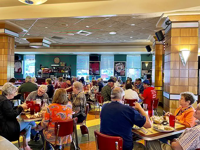 The dining room buzzes with the energy of satisfied customers, proving that in Branson, a good meal and good company are always in perfect harmony.