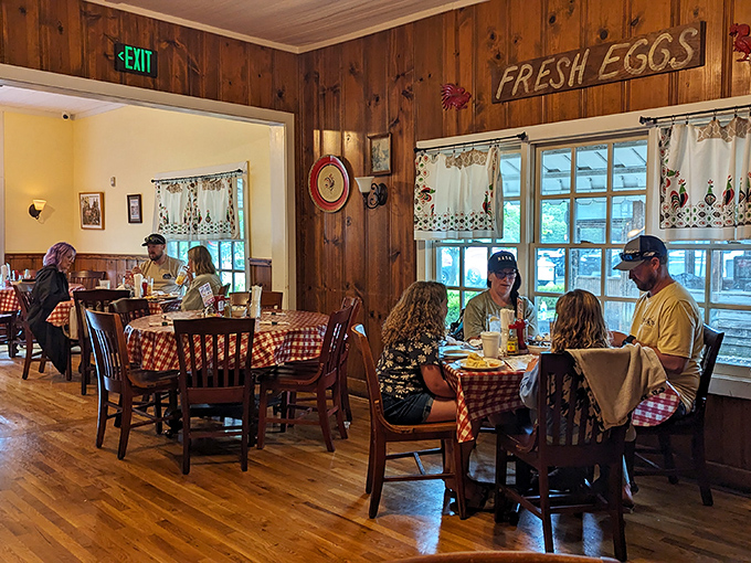 A dining room filled with the happiest people in Tennessee. When food is this good, strangers become temporary family around the table.