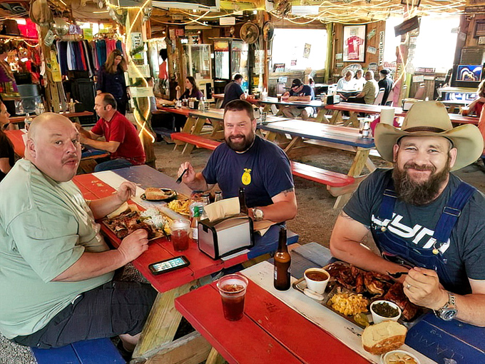 The universal language of BBQ brings together friends, strangers, and everyone in between. Their faces say it all: "Worth. Every. Calorie."