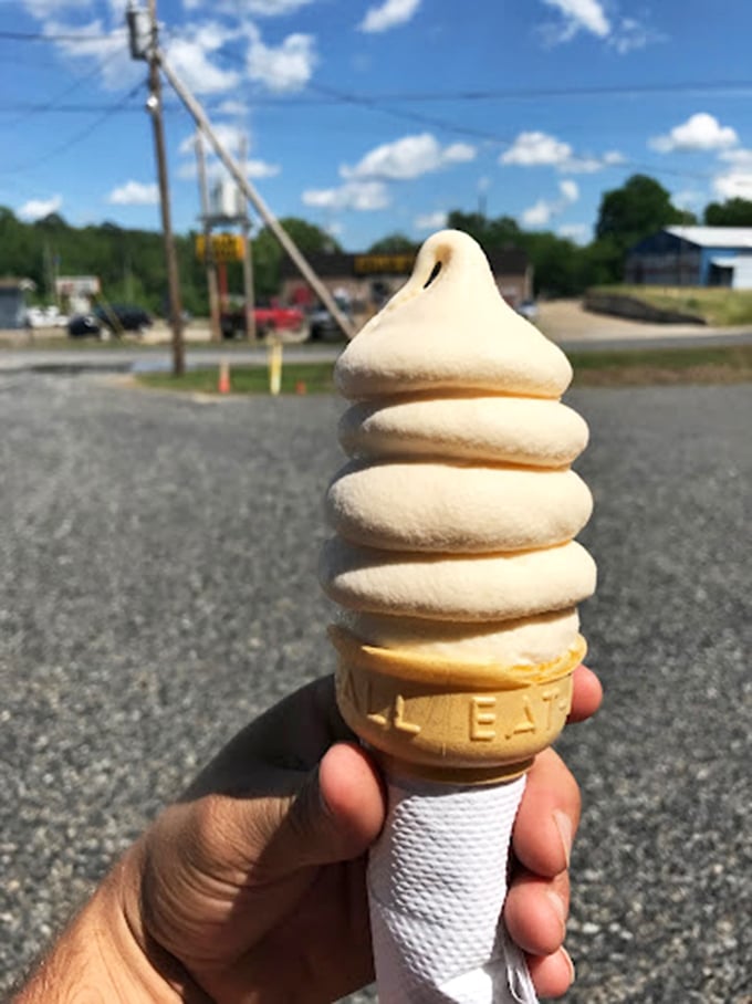 The perfect swirl of soft-serve against an Arkansas sky &ndash; simple pleasures that make you question why you ever bothered with fancy desserts.