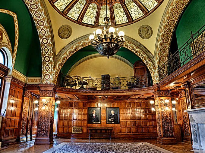 Wood paneling and stained glass domes&mdash;courtrooms that make you think "I should commit a crime just to be tried somewhere this gorgeous."