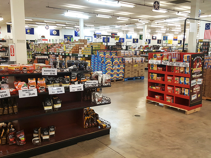 The warehouse-style layout creates a no-frills shopping experience where savings take center stage. Bargain hunting in its purest form.