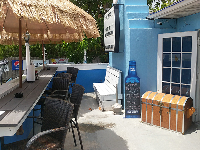 Outdoor seating that captures the essence of Keys living&mdash;casual, breezy, and just the right amount of weathered. Your office cubicle's polar opposite.