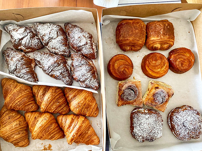 The breakfast equivalent of a family portrait – generations of pastry tradition boxed up and ready to make your morning absolutely extraordinary.